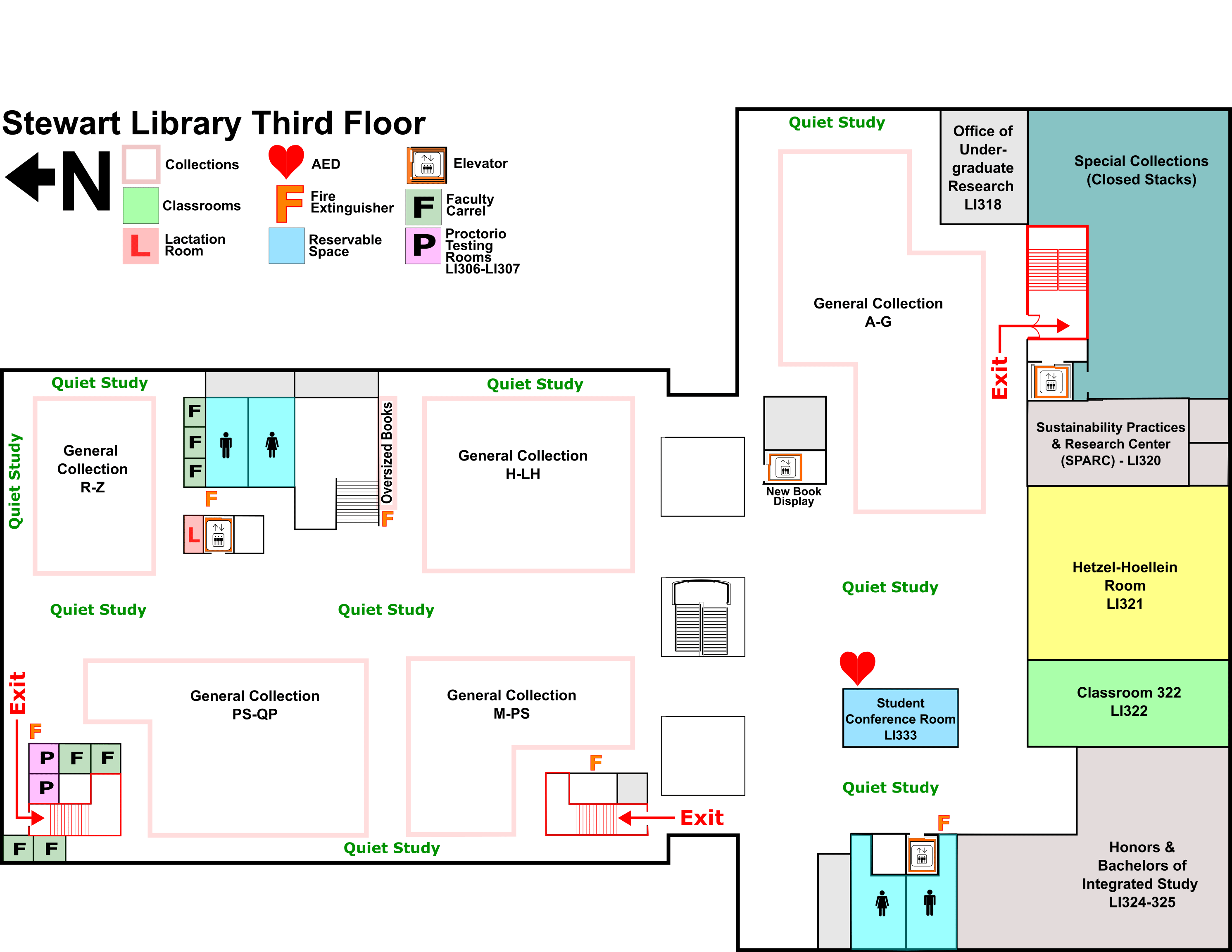 Library Map | Stewart Library